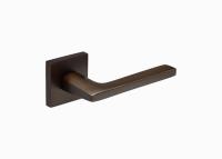 China Amertop Brass Door Lock Set Modern Light Luxury PVD Dummy Lever Door Handle for sale