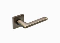 China Amertop Brass Door Lock Set Modern Light Luxury PVD Dummy Lever Door Handle for sale