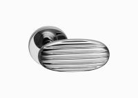 China PVD Black Grey Plated Brass Bathroom Lever Lock Door Handle 94mm 62mm for sale