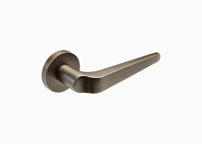 China Fashion Brass Door Handles 159mm 63mm Bronze Black Bronze PVD Chrome Lever Door Handles for sale