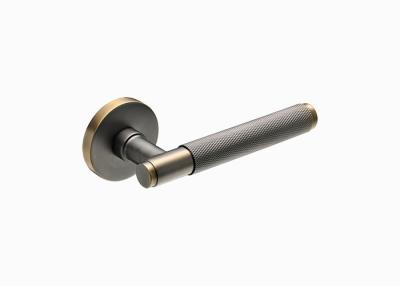 China 139mm 50mm Bronze Black Indoor Lever Door Handles For Bedroom for sale