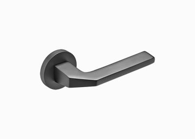 China Modern Double Wood Door Lever Set Dummy Door Knobs 144mm 64mm For Interiror Bedroom for sale