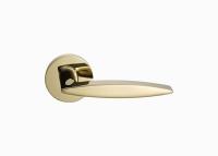 China Nordic Brass Door Lock Set 125mm 63mm Interior Bedroom Wooden Lever Door Handles for sale