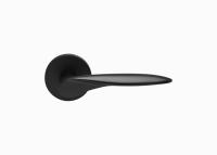 China Bedroom Black Interior Double Door Handleset With Dummy for sale
