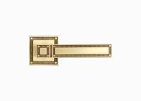 China Chinese Style Gold Luxury Interior Door Handles , Double Wood Door Lever Set for sale