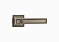 China Chinese Style Gold Luxury Interior Door Handles , Double Wood Door Lever Set for sale