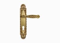 China Classic Brass Door Lever Mute Black Gold Door Handles for Bedroom / Bathroom for sale