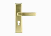 China Nordic Style Minimalist Interior Brass Bathroom Door Locks A003 138mm for sale