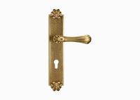 China Antique Style Classic Door Handles Lock Ceramic Fancy 135mm 63mm for sale