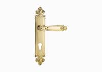 China 135mm 63mm Vintage Solid Brass Bronze Interior Door Handles For Luxury Door for sale