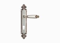China 135mm 63mm Vintage Solid Brass Bronze Interior Door Handles For Luxury Door for sale