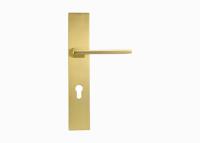 China OEM Brass Lever Door Handles Light Luxury Interior Door Lock 134mm 63mm for sale