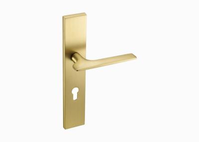 China Gold Modern Dummy Lever Door Handles 145mm For Bedroom for sale