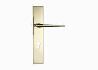 China Gold Modern Dummy Lever Door Handles 145mm For Bedroom for sale