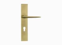 China Gold Modern Dummy Lever Door Handles 145mm For Bedroom for sale