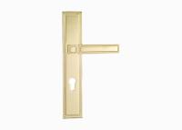 China Luxury Vintage Solid Brass Interior Bronze Door Handle 135mm 63mm for sale