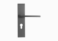 China 130mm 63mm Brass Modern Internal Door Handles For Wooden Doors for sale