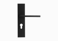 China 130mm 63mm Brass Modern Internal Door Handles For Wooden Doors for sale