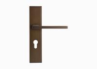 China 130mm 63mm Brass Modern Internal Door Handles For Wooden Doors for sale