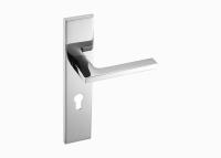 China 130mm 63mm Brass Modern Internal Door Handles For Wooden Doors for sale