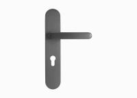 China Bedroom Door Handle Lock 131mm 63mm Contemporary SquarePrivacy Door Lever for sale