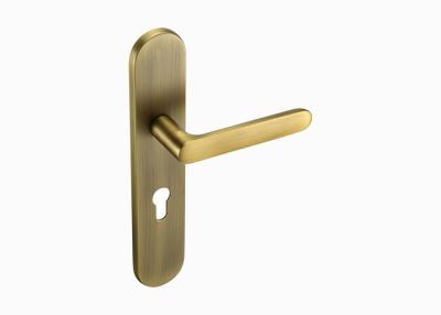 China Bedroom Door Handle Lock 131mm 63mm Contemporary SquarePrivacy Door Lever for sale