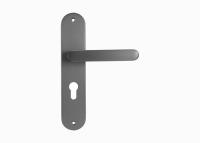 China Bedroom Door Handle Lock 131mm 63mm Contemporary SquarePrivacy Door Lever for sale