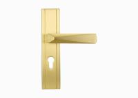 China Brass Luxury Lever Door Handles 130mm 63mm for Front Door for sale