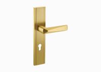 China Brass Luxury Lever Door Handles 130mm 63mm for Front Door for sale