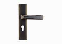 China Brass Luxury Lever Door Handles 130mm 63mm for Front Door for sale