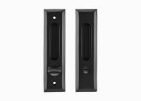 China 42mm 160mm Brass Sliding Door Lock Modern Push Pull Hidden Handle for sale