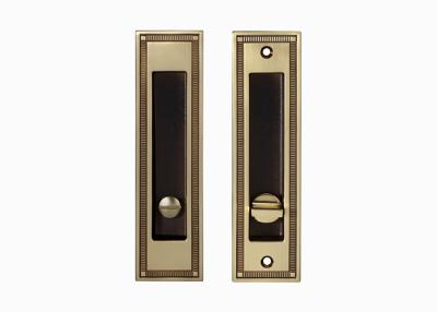 China Interior Brass Invisible Sliding Door Lock Set For Bathroom / Balcony for sale