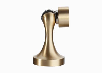 China Indoor Strong Magnetic Brass Door Stops 50mm 82.5mm Finish Customized for sale