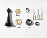 China Non Perforated Brass Door Stops Anti Collision Bathroom Door Stopper Gate Resistor for sale