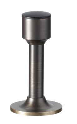 China Amertop Brass Door Stops Black Brushed Rubber Door Holder 54mm 45mm for sale