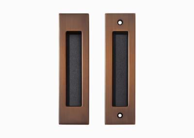 China Invisible Brass Sliding Door Lock Set 48mm 180mm For Bathroom / Kitchen for sale