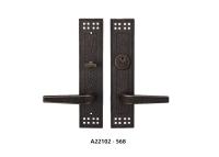 China 89mm 608mm American Door Handles Matte Black Exterior Grip Set Door Handle for sale
