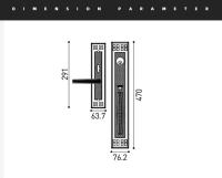 China 89mm 608mm American Door Handles Matte Black Exterior Grip Set Door Handle for sale