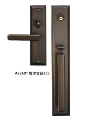 China Villa Interior American Door Handles 68.6mm 444.5mm  Brass Dummy Door Handle for sale