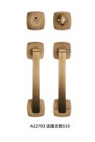 China Decorative American Door Handles With Locks 63.5mm 200mm for sale