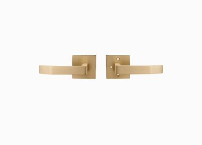 China Slim Square Contemporary Internal Door Handles For Home / Bedroom for sale