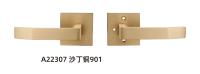 China Slim Square Contemporary Internal Door Handles For Home / Bedroom for sale