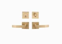 China Fashion Reversible American Door Handles Slim Square Design For Right And Left for sale