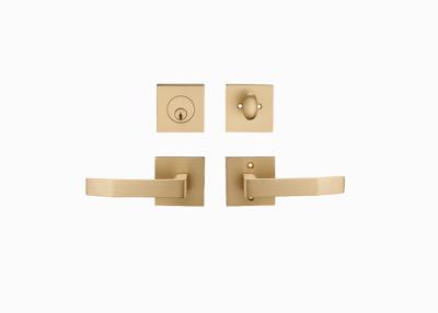 China Fashion Reversible American Door Handles Slim Square Design For Right And Left for sale