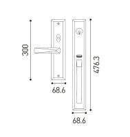 China Amertop brass Escutcheon HandleSet Front Door Entry Handle and Deadbolt Lock Set Single Cylinder for sale
