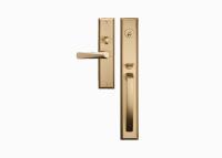China Amertop brass Escutcheon HandleSet Front Door Entry Handle and Deadbolt Lock Set Single Cylinder for sale