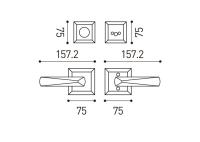 China Amertop Brass Deadbolt Door Lock With Double Handle Lever for sale