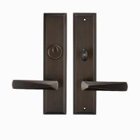 China Amertop brass Single Cylinder Front Door Handleset Featuring SmartKey Security in coffee for sale
