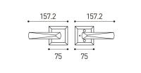 China Brass Privacy Lever Door Handle for sale