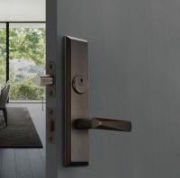 China Easy Installation Brass Single Cylinder Front Door Handleset for sale